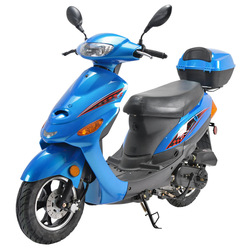 50cc Street legal Fully Automatic Scooter Moped Matching Trunk – DALLAS ...